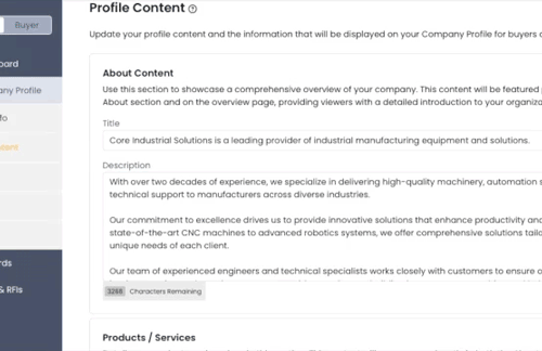 IWS Company Profiles | Personalize Your Industrial Presence